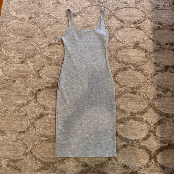 Zara | Dresses | Zara Grey Bodycon Dress | Poshmark